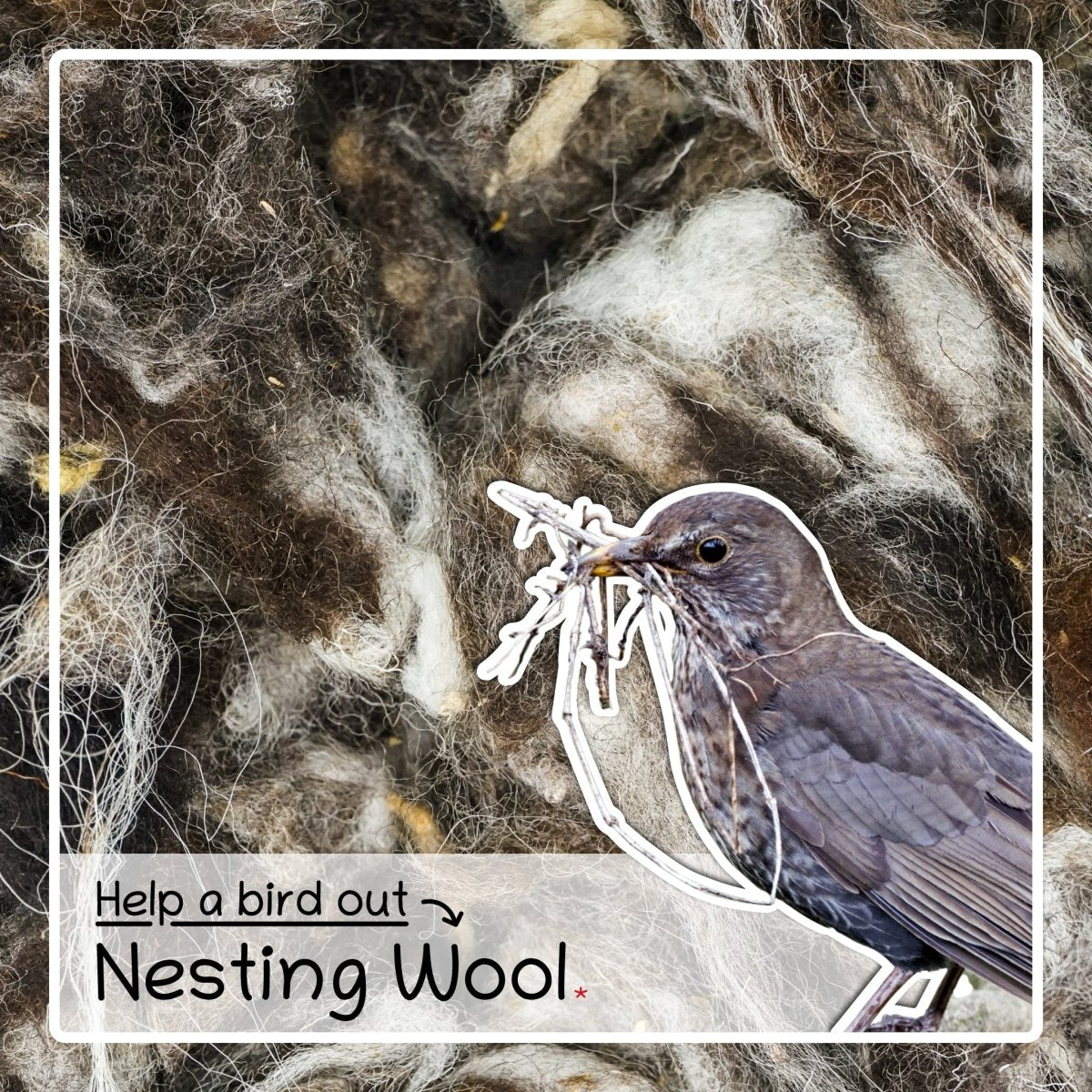 Nesting Wool For Birds - Nesting Material - Red Barn